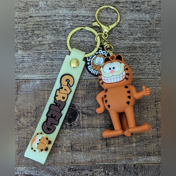 Garfield | Accessories | New Garfield Chocolate Key Chain With Strap ...